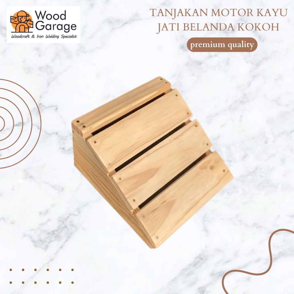 KAYU Dutch teak wood motorbike ramps / stairs are strong and sturdy ...