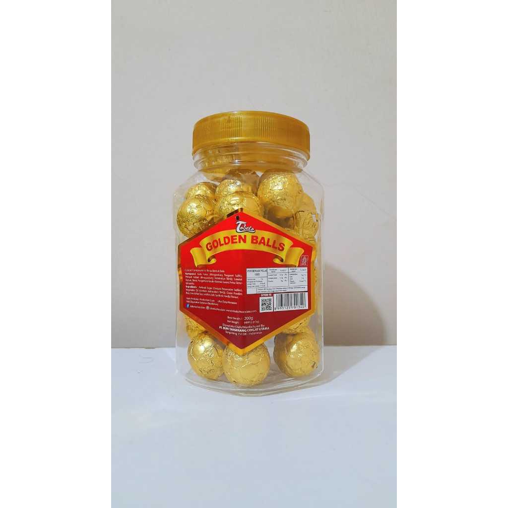Golden ball 'chocolate compound ball shape contains 40 pcs | Shopee ...