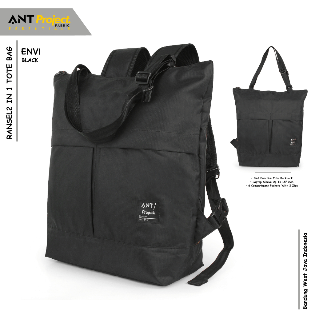 Ant Project - CASUAL Backpack 2 in 1 Tote Bag ENVY | Shopee Malaysia