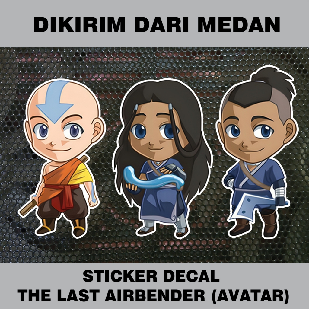 Avatar The Last Airbender Chibi Waterproof Vinyl Decal Sticker Shopee Malaysia
