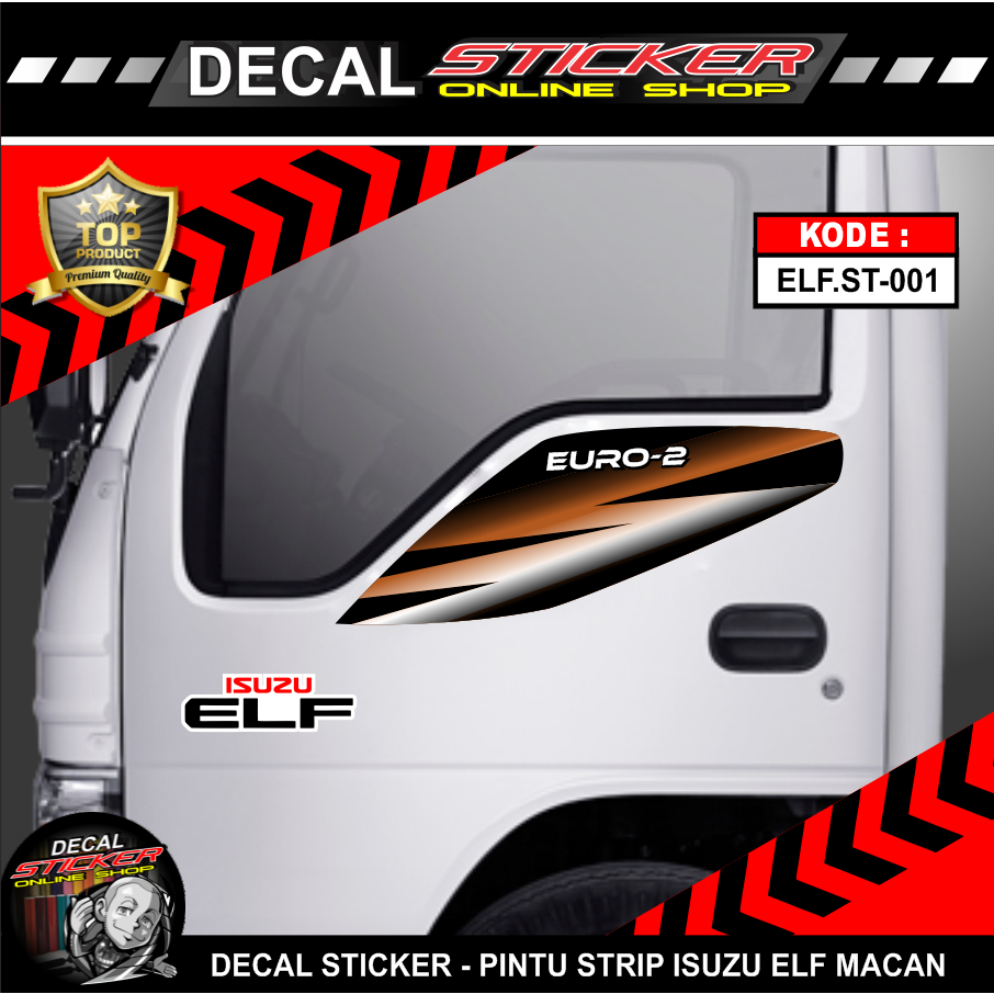 Isuzu elf EURO-2 Nkr71 Nhr55 Door sticker / EURO-2 elf Door sticker ...