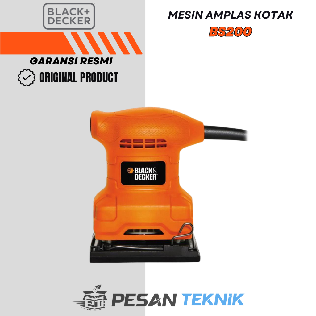 MESIN Black+decker BS200 sander box sanding machine | Shopee Malaysia