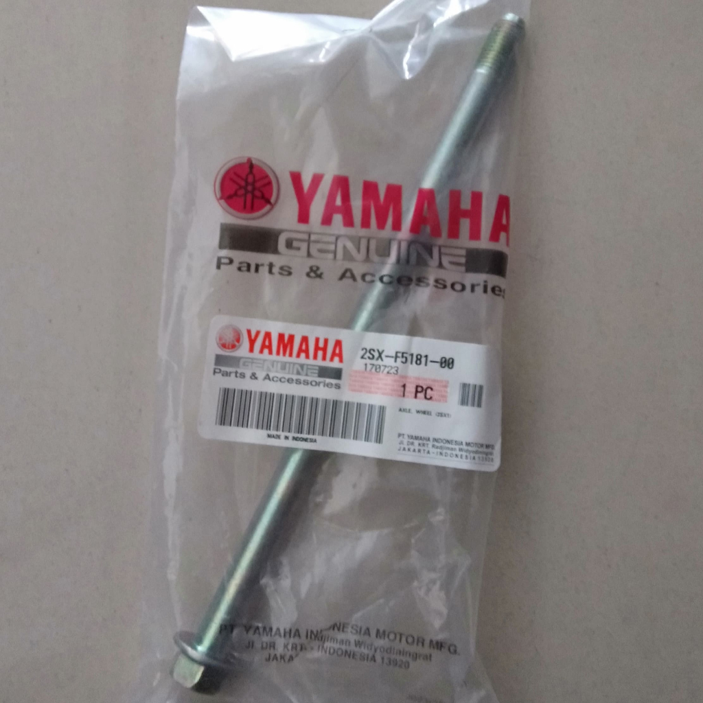 Axle, WHEEL (2SX1) / FRONT AXLE - SOUL GT 125 / FINO 125 / XRIDE 125 / GEAR 125 (2SX-F5181-00 ...