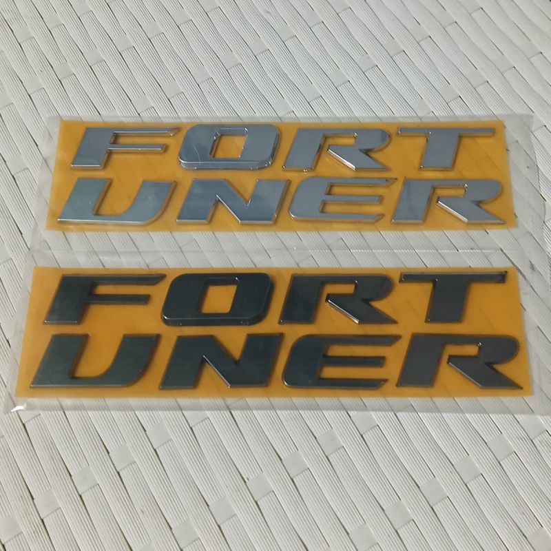 Original Fortuner Black chrome emblem logo 2016-2022 | Shopee Malaysia