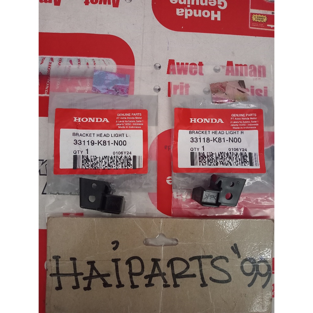 Front headlight Button Right Left bracket R L headlight Front Reflector ...