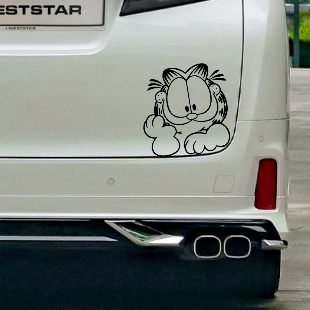 Sticker cutting garfield Car sticker Cute Cool Cat Character Quality ...