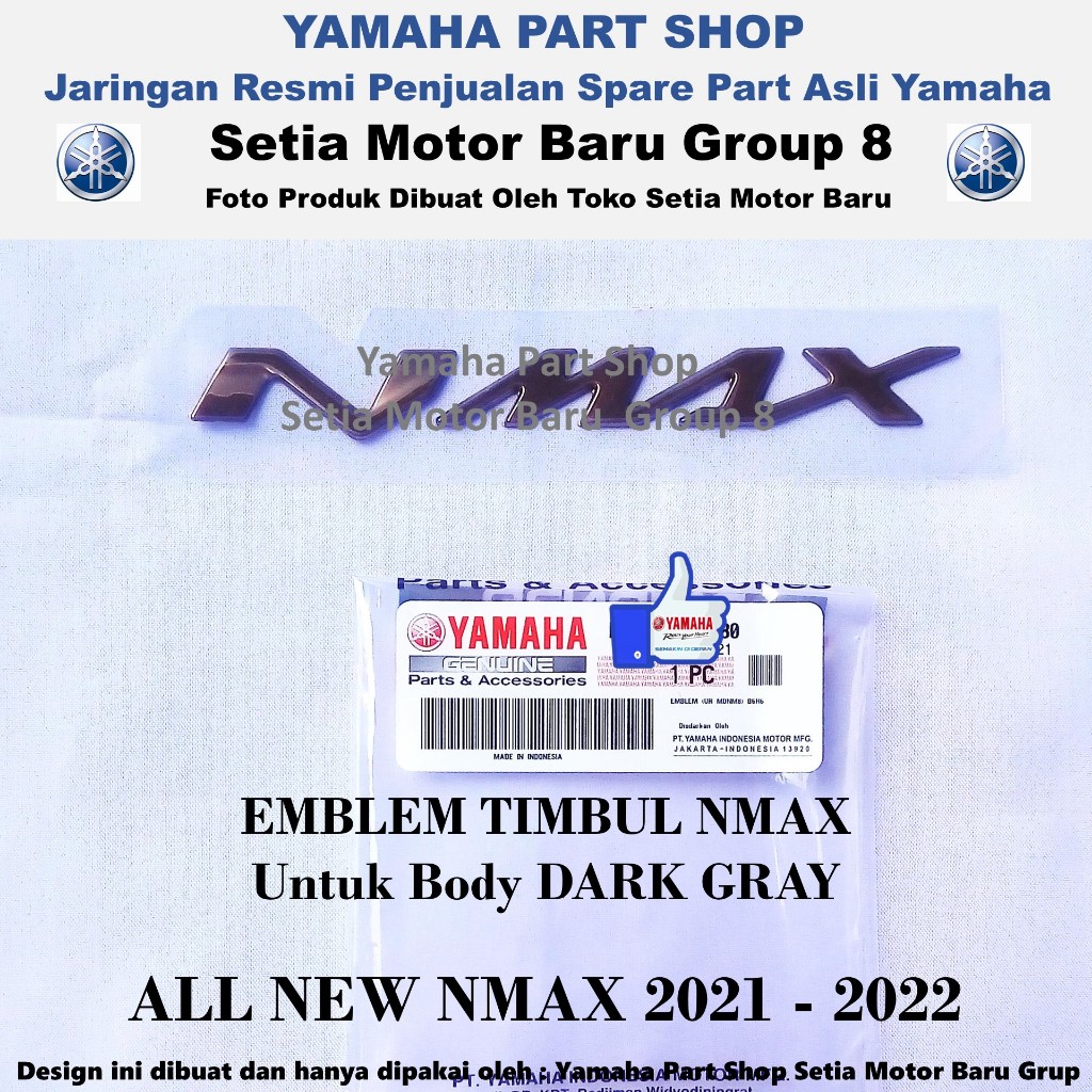 Nmax Logo Emblem Embossed Body Dark Gray All New N Max Nmax Original ...