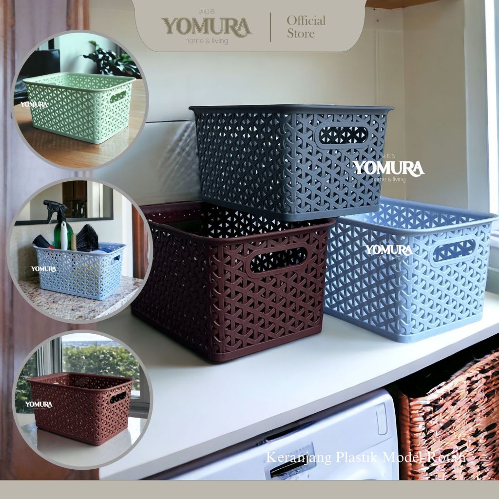 YOMURA Multipurpose Rattan Rattan Rattan Container Basket Premium ...