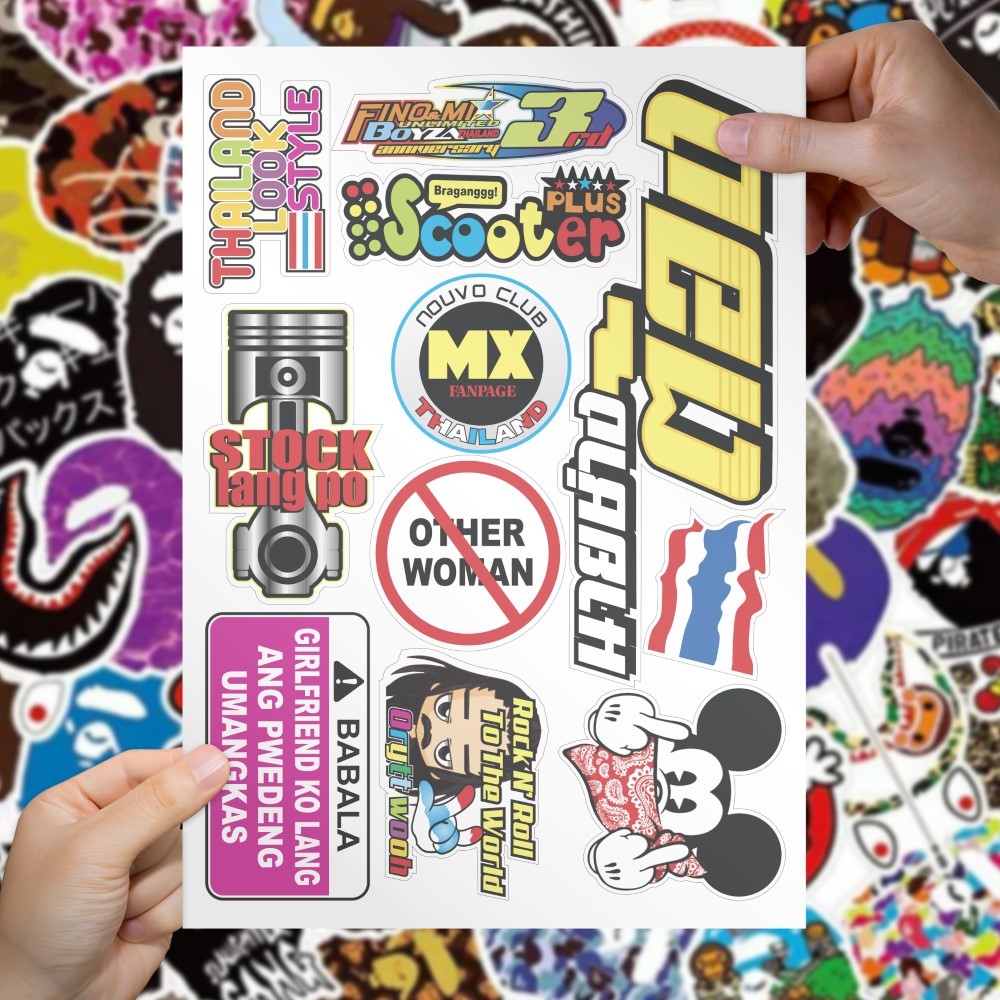 Sticker Pack Vinyl Thailook Collection VOL 01 Motorcycle Helmet Car ...
