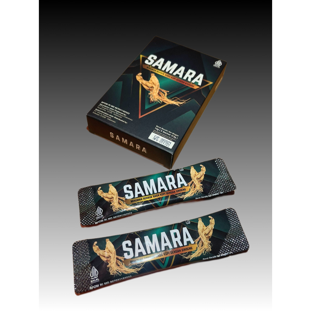 Samara 2 SACHETS OF COFFEE FLAVORED DRINK POWDER WITH GINSENG | Shopee ...