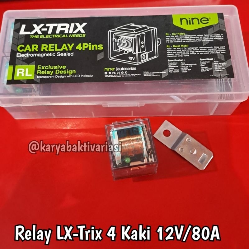Relay LX-TRIX 4 FOOT 12VOLT/80A | Shopee Malaysia