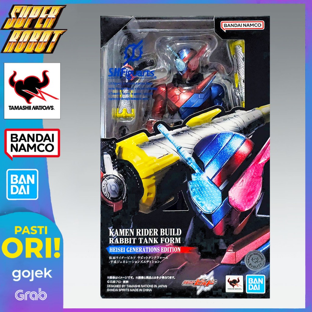 Bandai SHF Kamen Rider Build Rabbittank Form Heisei Generations ...