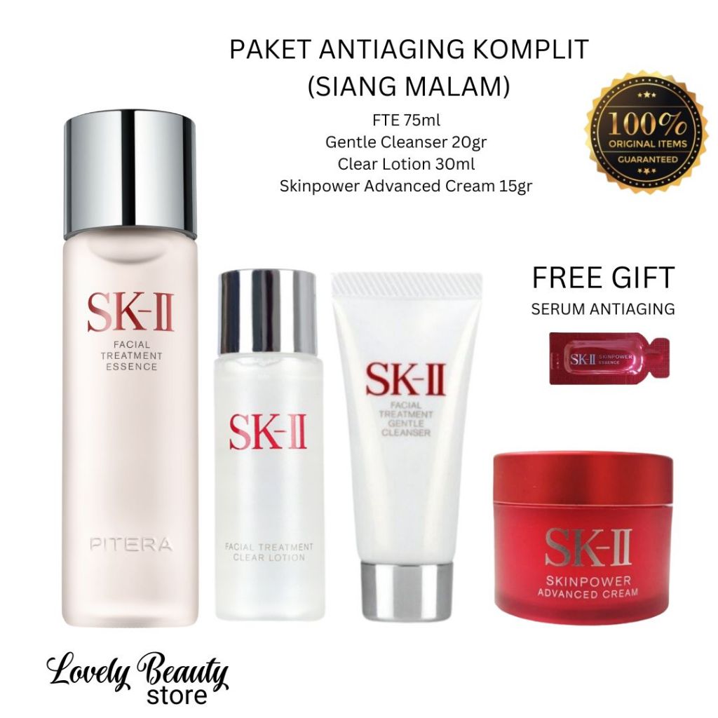 Sk II SK2 SKII Complete ADVANCED SKINPOWER Package (Day Night) | Shopee ...