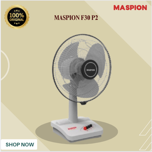 Maspion DESK FAN 12 Inch F30 P2/F30-P2/F30 P2/F30P2/ DESK FAN With ...