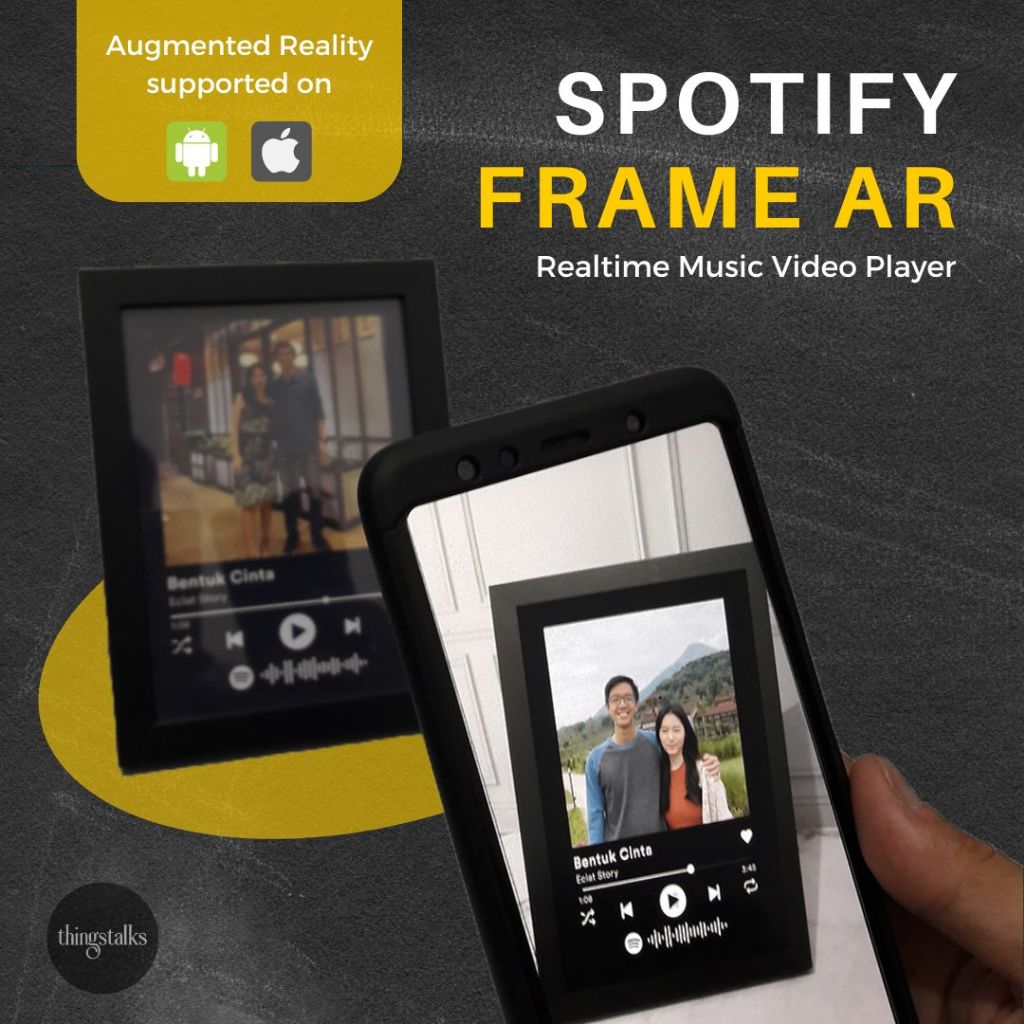 [COOL Gift] SPOTIFY FRAME AR - Video FRAME | Custom gift 5R Video frame ...
