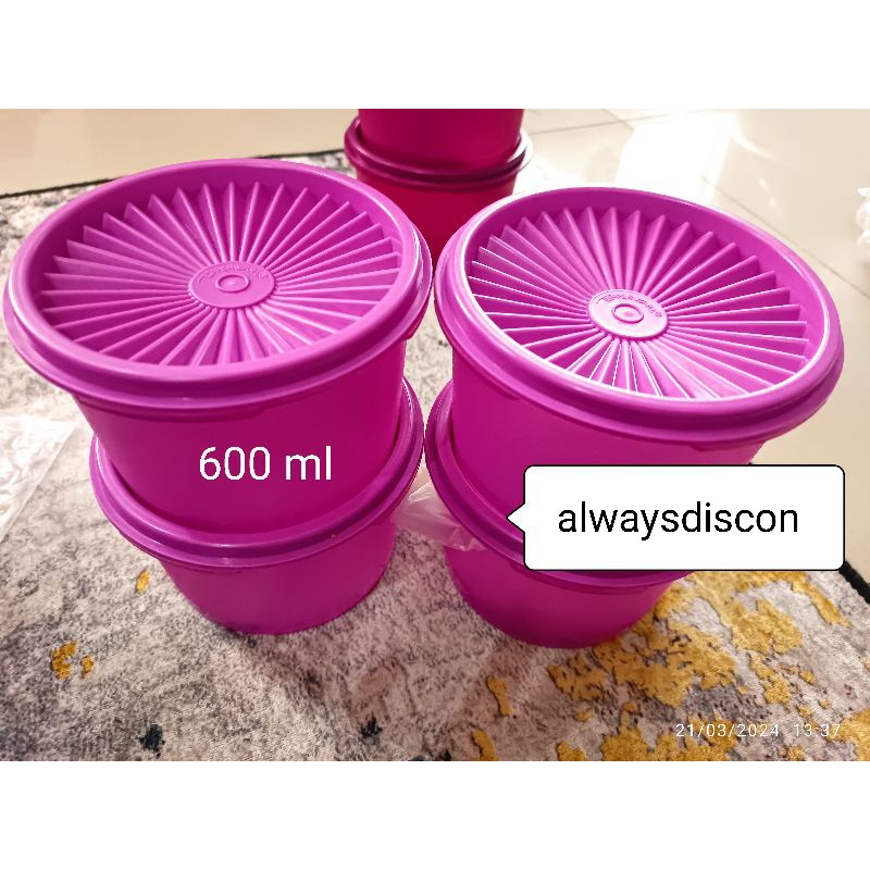 Mini DECO canister (4Pcs) 600ml TUPPERWARE | Shopee Malaysia