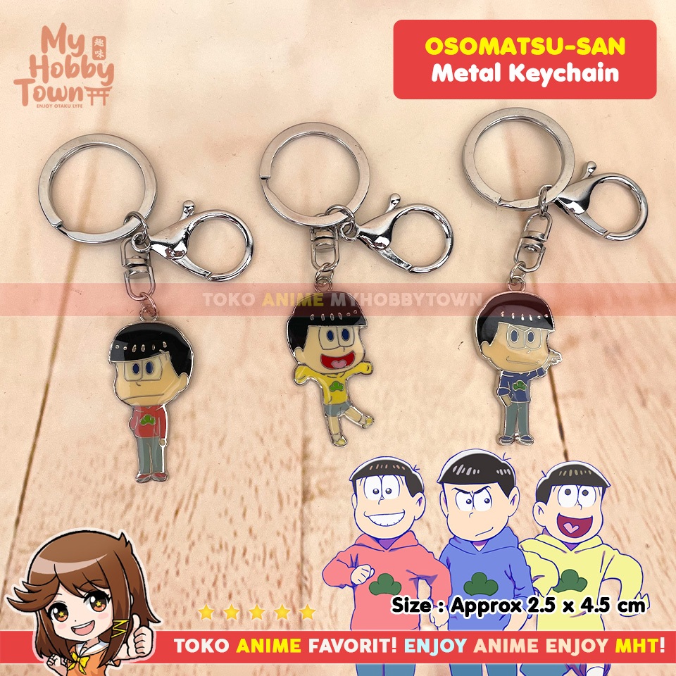 GANTUNGAN Anime Keychain Osomatsu-san Jyushimatsu Karamatsu Keychain ...