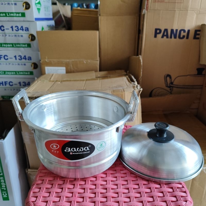 /Panci Kukus jawa no. 18 Maspion Panci Metal Java Panci Milk Panci mie ...