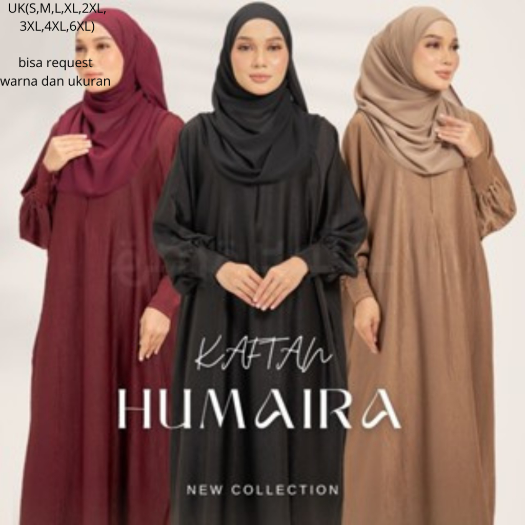 Humaira ABAYA SILK/ Robe (GG01) | Shopee Malaysia
