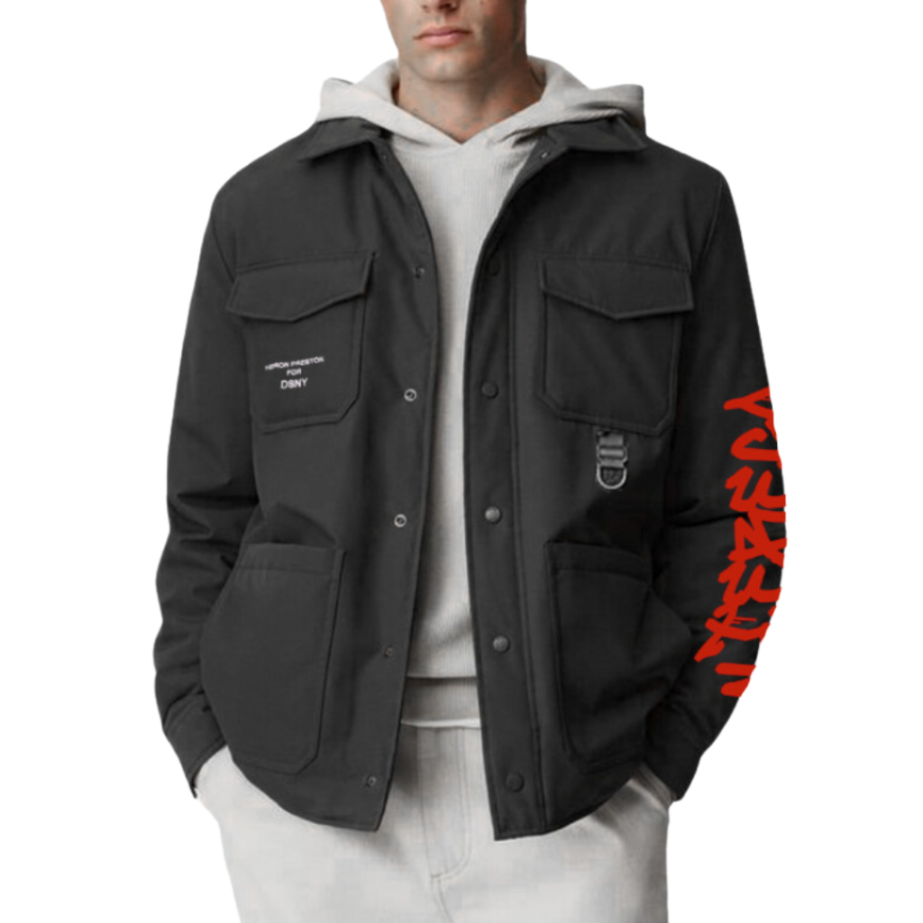Alt390 Black Overshirt Jacket | Shopee Malaysia