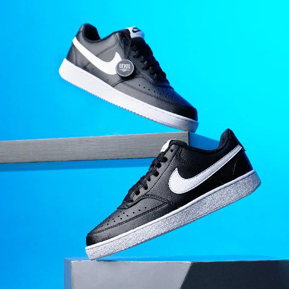 Nike Court Vision Low Next Nature Black Panda 100% Original | Shopee ...