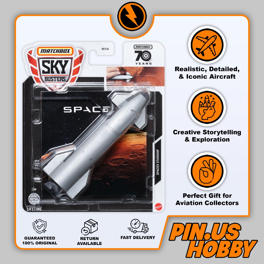 MATCHBOX SKY BUSTERS SPACEX STARSHIP ORIGINAL MATCHBOX MADE IN THAILAND ...