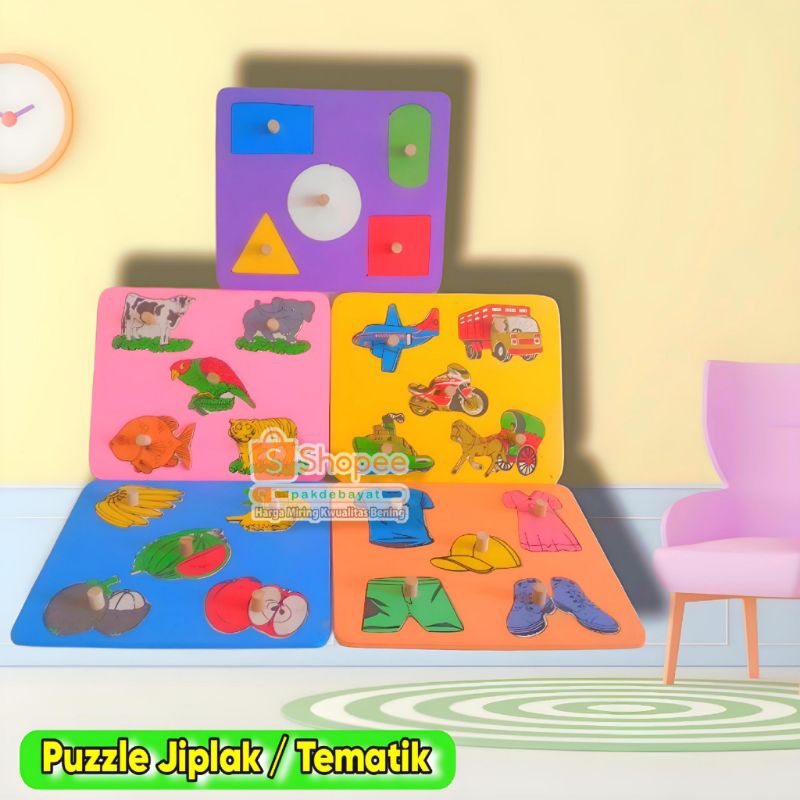 Thematic Puzzle, Tracing Puzzle (Contains 5 Themes) | Shopee Malaysia