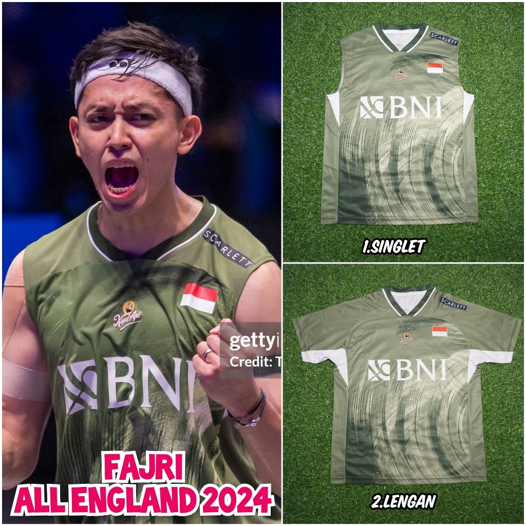 FAJRI all england 2024 Premium Badminton Jersey | Shopee Malaysia