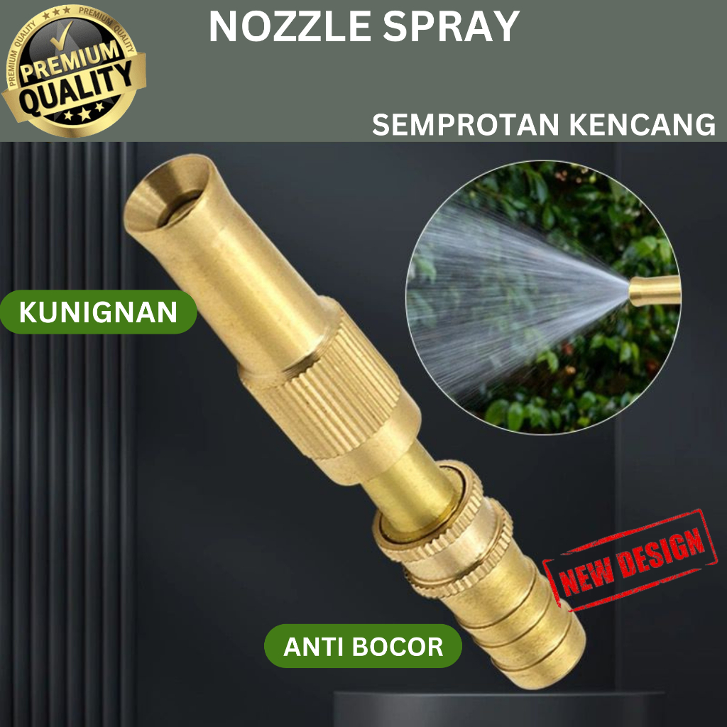 Nishio Nozzle Spray Straight Water Spray Nozzle Brass Spray Head 2 ...