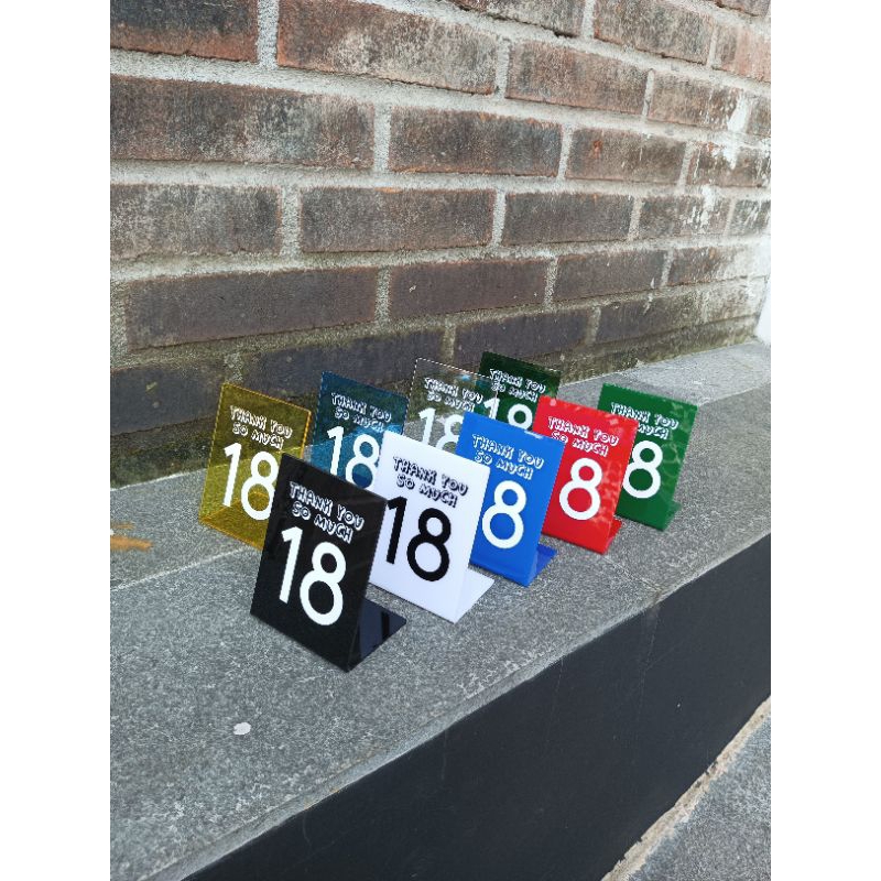 Acrylic table numbers / cafe table numbers / restaurant table numbers ...