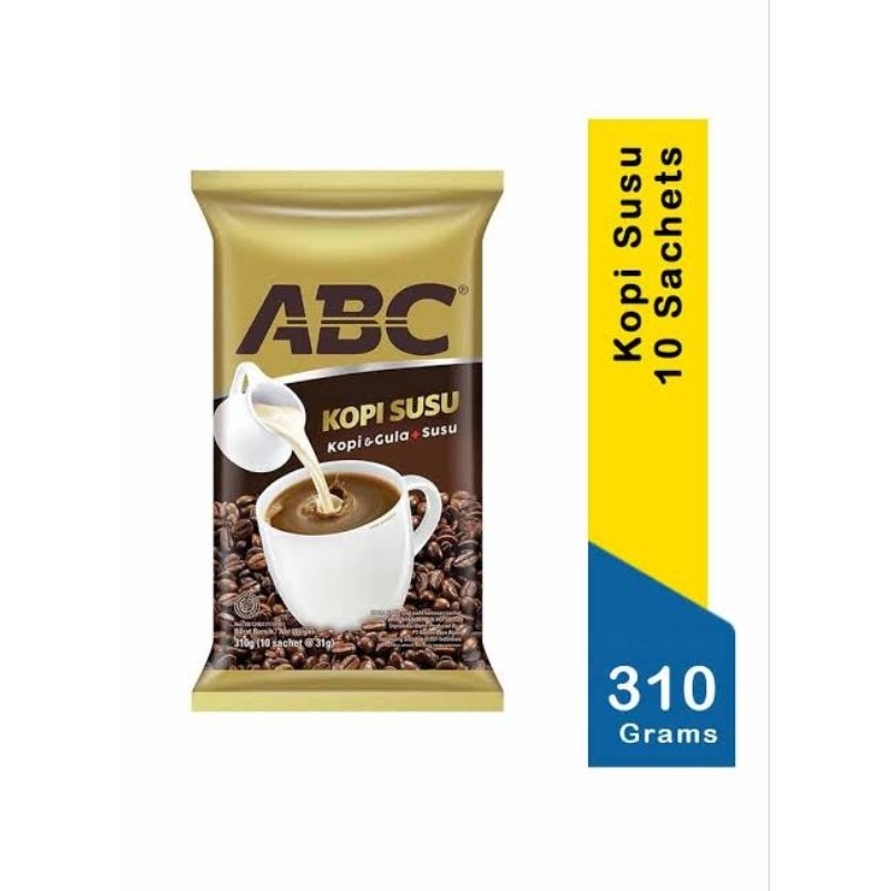 Abc INSTANT COFFEE COFFEE & SUGAR+MILK 10x31g | Shopee Malaysia
