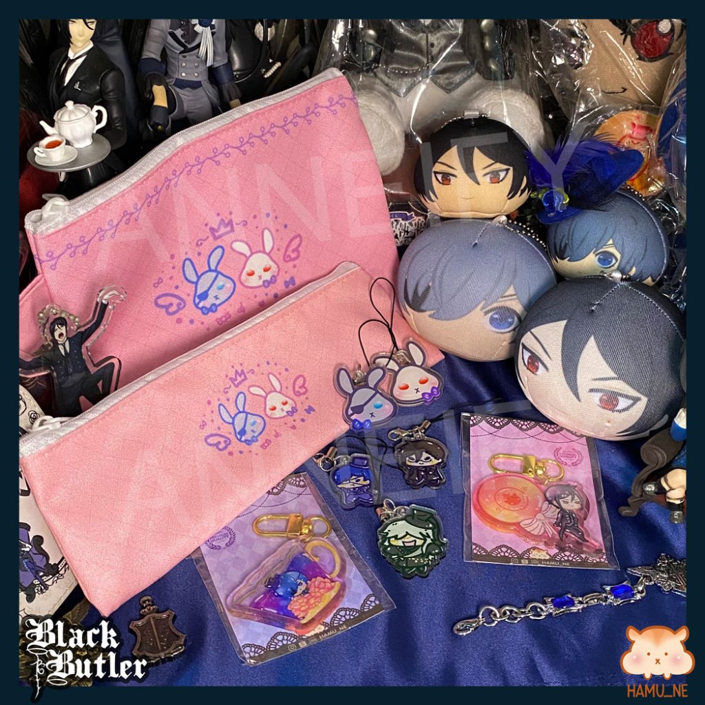 GANTUNGAN Black Butler Kuroshitsuji Ciel Sebastian Undertaker Funtom ...