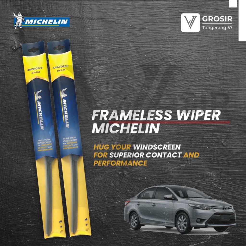Michelin Beam Frameless Wiper NEW VIOS GEN3 2014 24-14 Z33 | Shopee ...