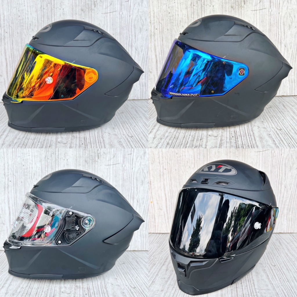 Helm KYT STRIKER SOLID BLACK DOFF HANDLING PACKAGE / KYT FULL FACE ...
