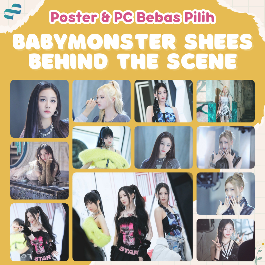 BABY MONSTER SHEESH Behind The Scene Poster | Kpop Poster A4 A5 A6 ...