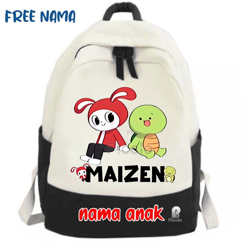 UNISEX MIKEY JJ MAIZEN MOTIF SCHOOL BACKPACK BACKPACK (FREE NAME ...