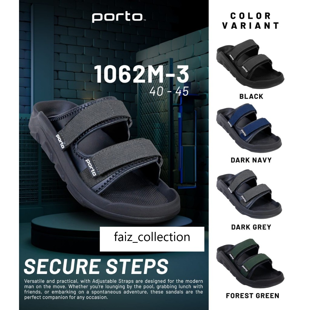 Porto Men's Sandals Casual Mountain Sandals Original Porto | Shopee ...