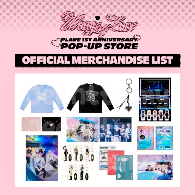 [READY] Official PLAVE 1ST ANNIVERSARY WAY4LUV POP–UP STORE MERCHANDISE ...