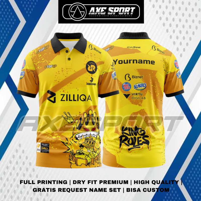 Jersey Special Edition RRQ Fans Custom Glod Course S13 MPL ID New 2024 ...