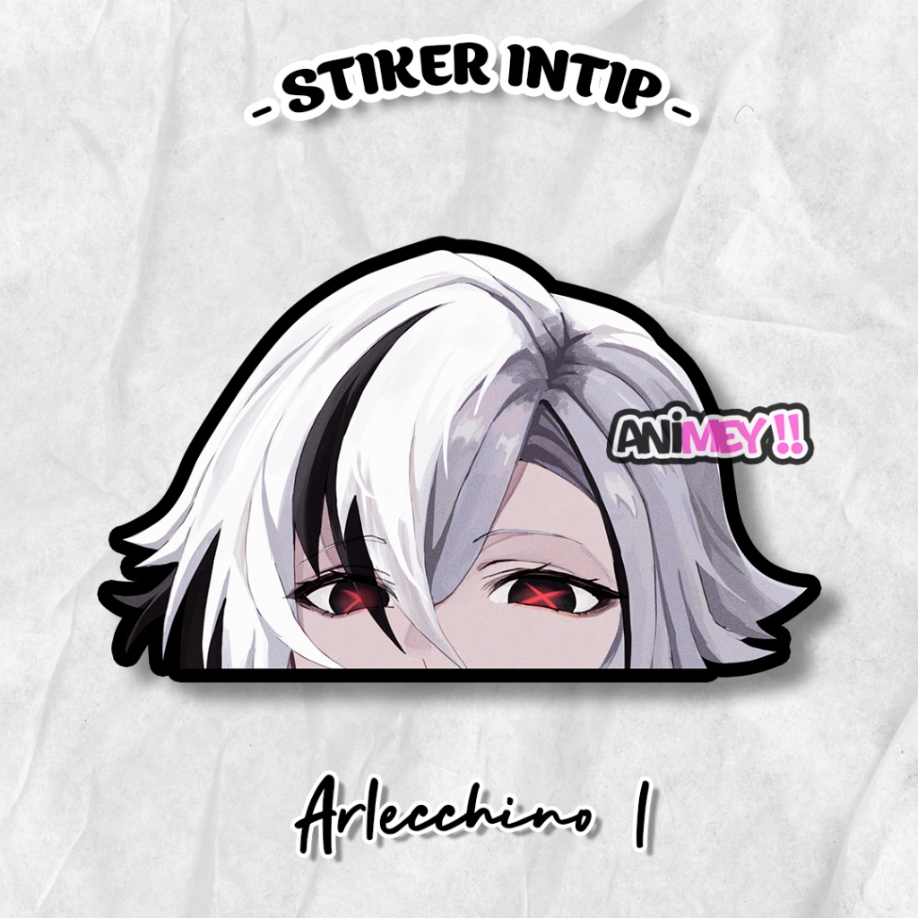 Arlecchino Genshin Impact Peek Sticker/Waterproof Anime Sticker ...
