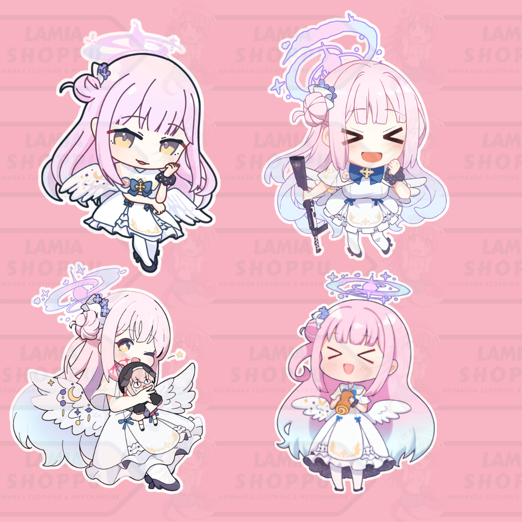Mika Blue Archive Sticker | Misono Mika Chibi Blue Vinyl Sticker ...
