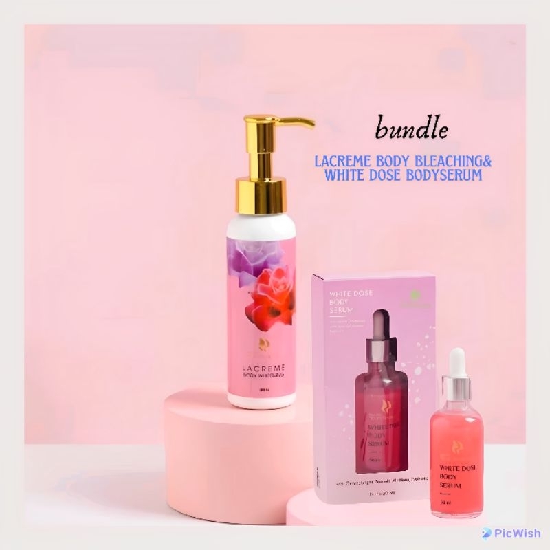 LA CREME BODY BLEACHING WHITENING SNOW GLOW 100ML& White Dose BodySerum | Shopee Malaysia