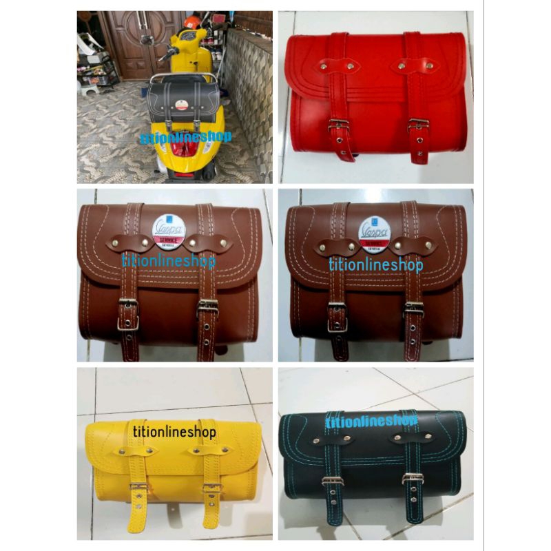 Side bag,/back rack bag for all Vespa Vespa Vespa accessories | Shopee ...