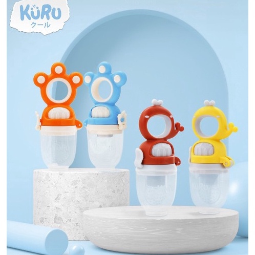 Viral KURU Baby Pacifier Fruit Vegetable Pacifier Rotate Baby Fruit ...