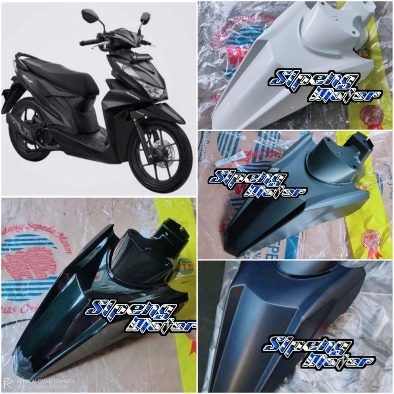 HITAM PUTIH Honda NEW BEAT FI LED eSAF DELUXE FRONT SPAKBORS COLOR ...
