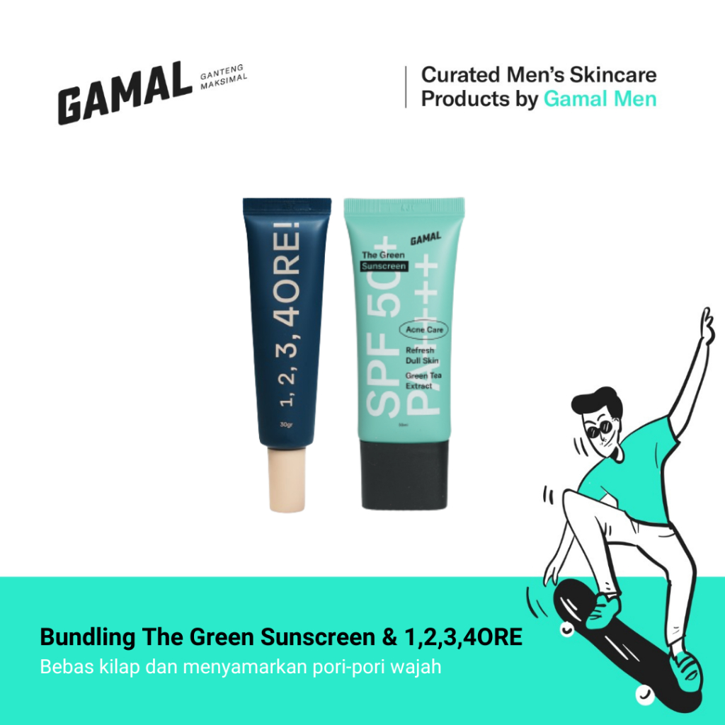 Bundling The Green Sunscreen & 1,2,3,4ORE | Shopee Malaysia