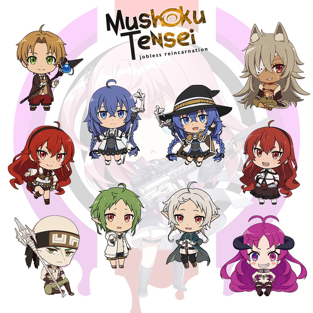 GANTUNGAN Mushoku Tensei Keychain / Roxy, Eris, Sylphy Keychain ...