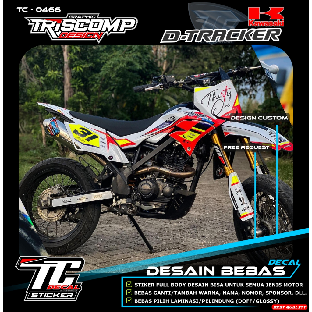 Decal Fullbody Motorcycle Dtracker 150 New Fullbody Latest custom ...