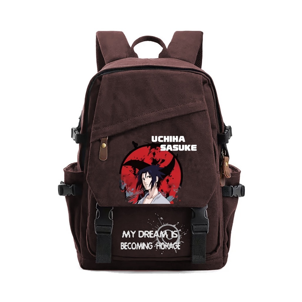 Big Size Jumbo Anime Sasuke Canvas School Backpack | Shopee Malaysia