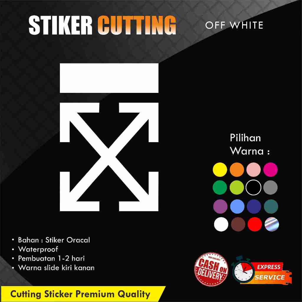 Off WHITE Sticker/Car Sticker/Car/ORACAL Label | Shopee Malaysia